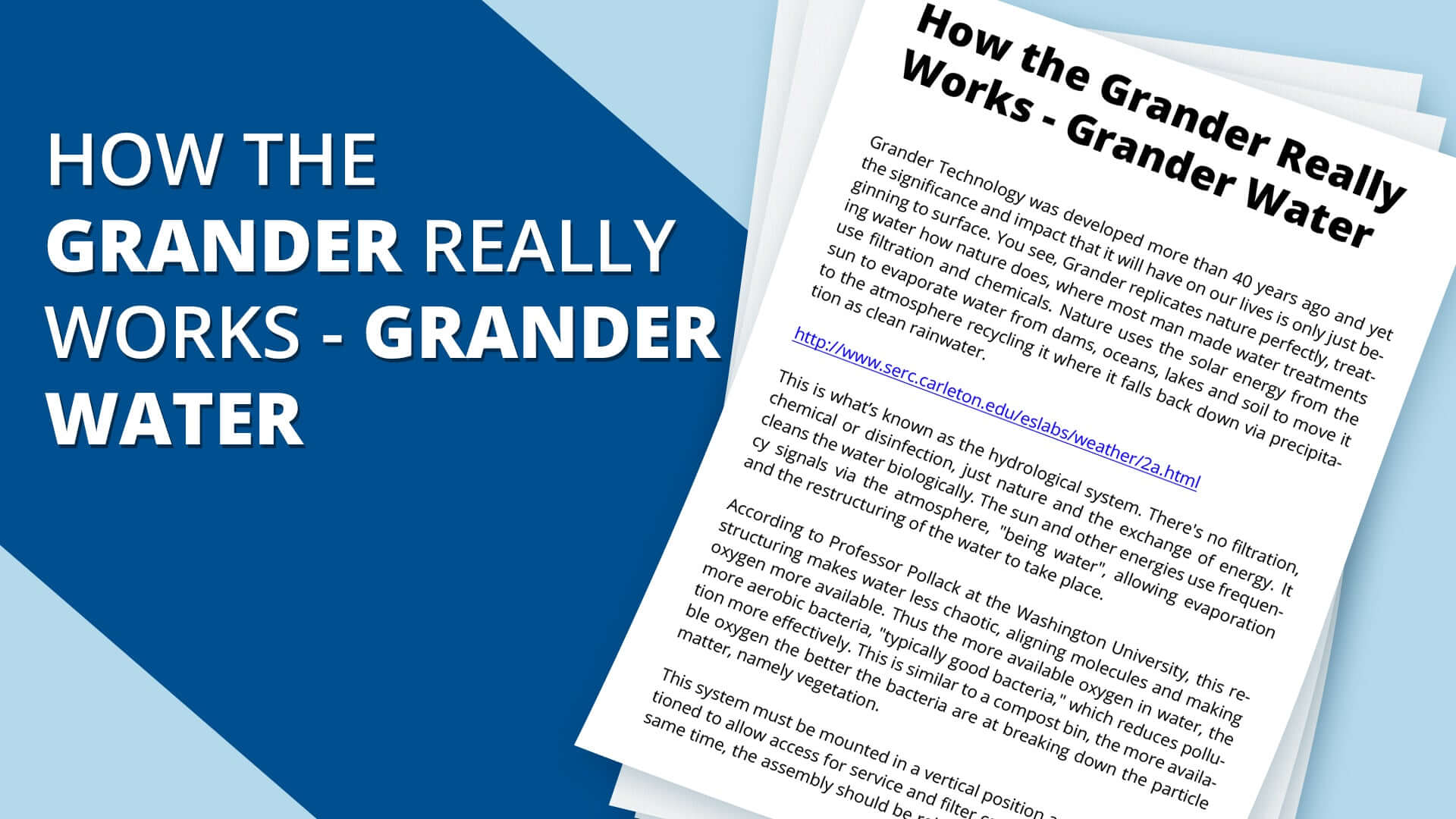 How the Grander Really Works | My Water Filter Blog