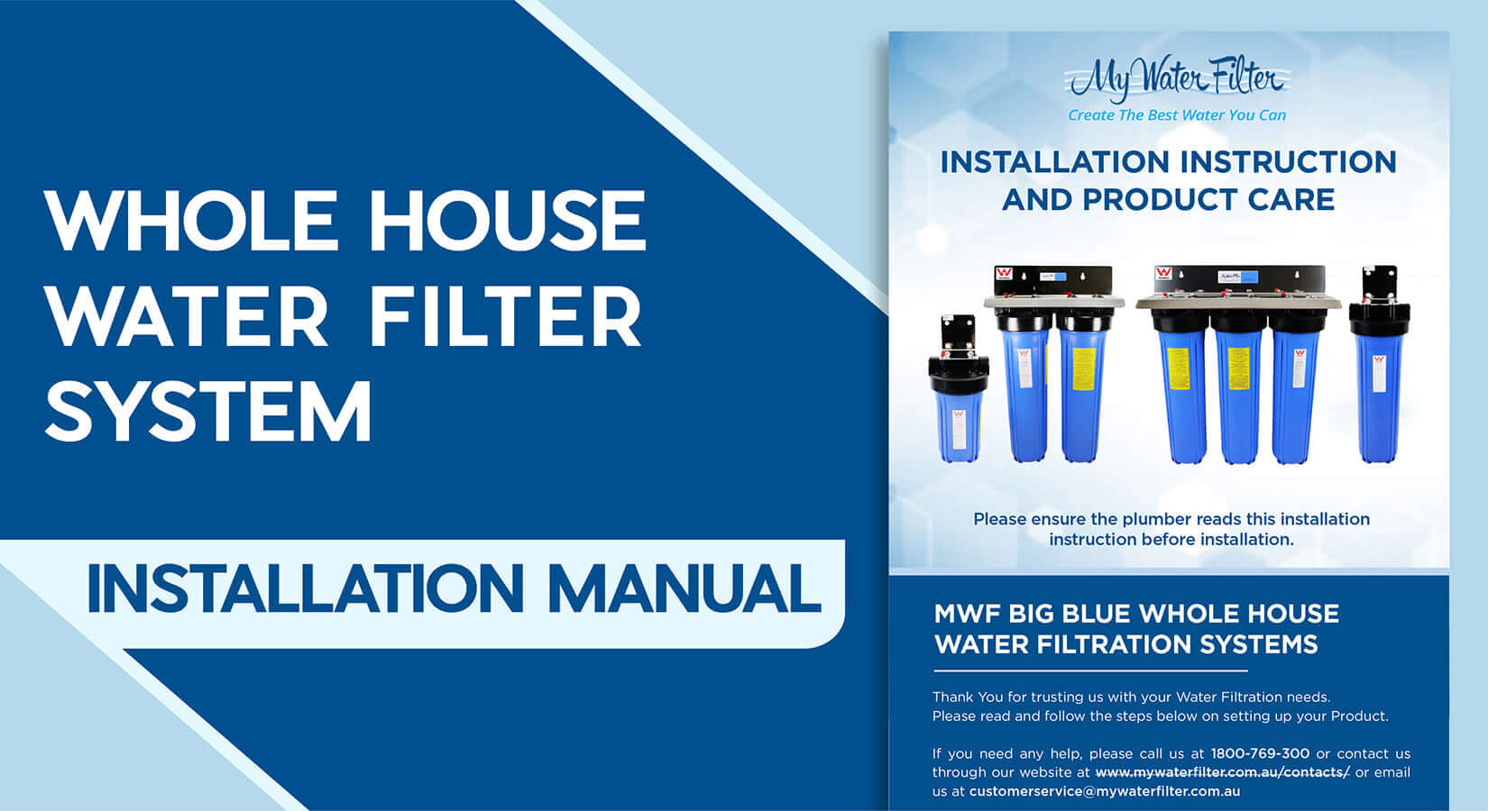 Whole House Water Filter System Installation Manual | Blog