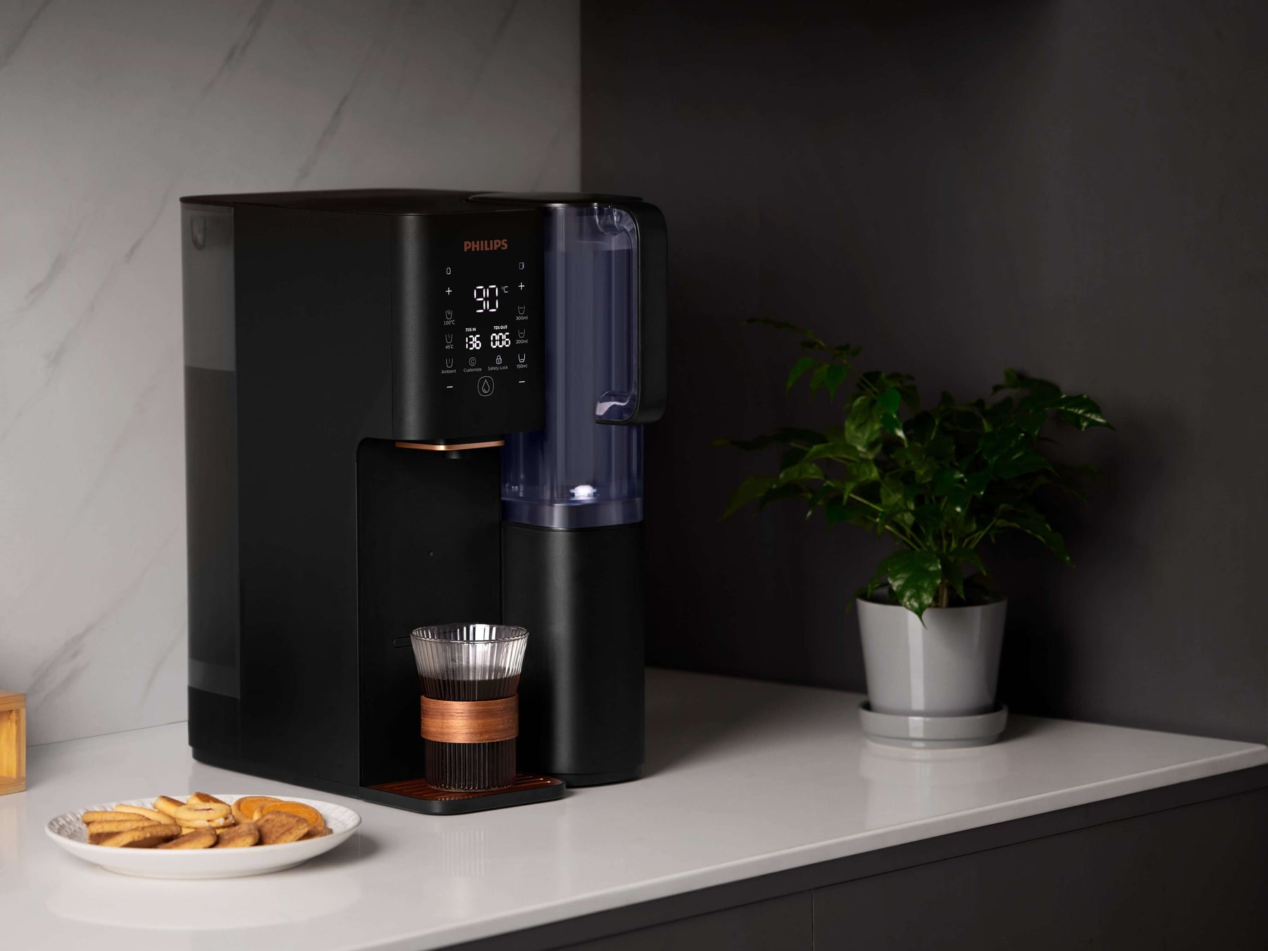 Philips Aquaporin Reverse Osmosis Water Station, with instant heating ADD6920BK/79 - Clean, Pure ...