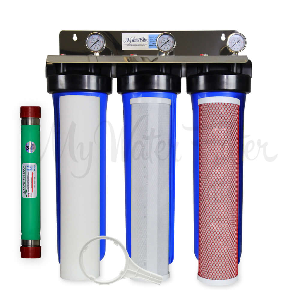 MWF 20" x 4.5" Triple Whole House Water Filter with Aragon | MWF